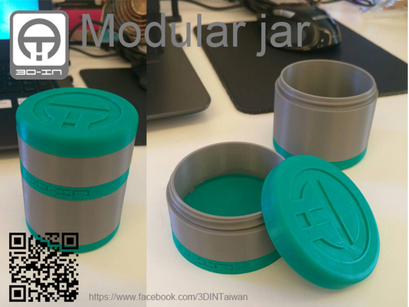 Modular jar - Pinshape