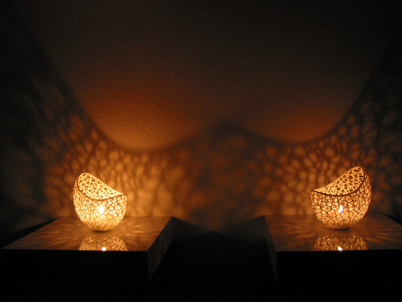 Filigree double wall tealight holder - Pinshape