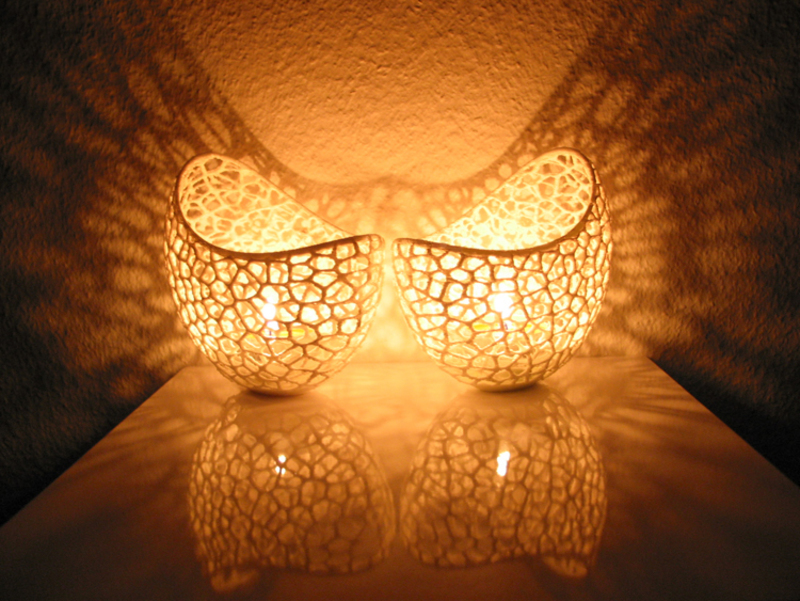 Filigree double wall tealight holder - Pinshape