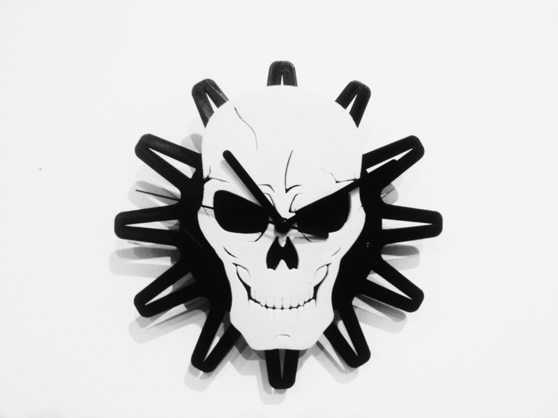 SKULL CLOCK - Pinshape