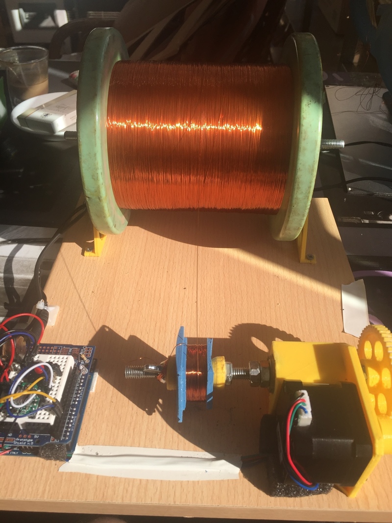 ARDUINO controled coil winder with nema 17 - Pinshape