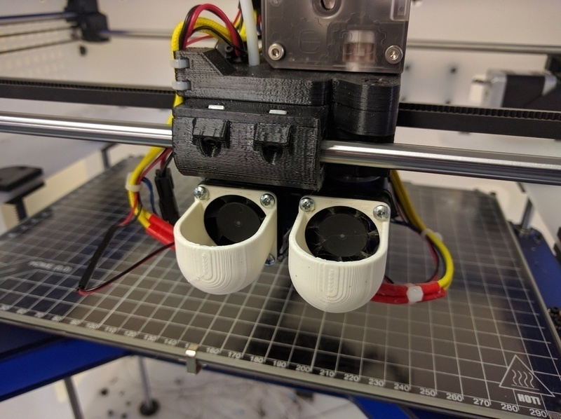 E3D V6 Heat-Sink Fan Shroud for High Temperature Printing. - Pinshape