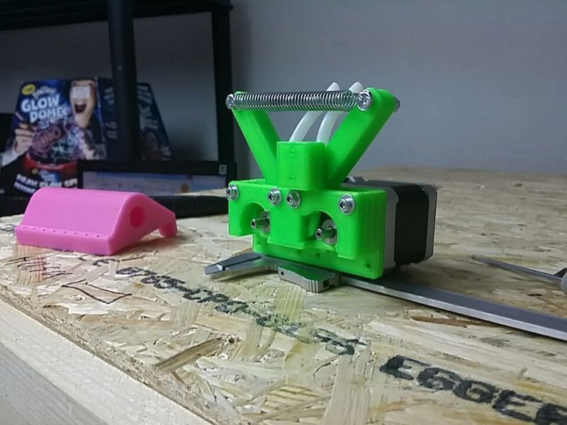 Spring loaded extruder mod for Creatr dual exstruder -V5 final v - Pinshape