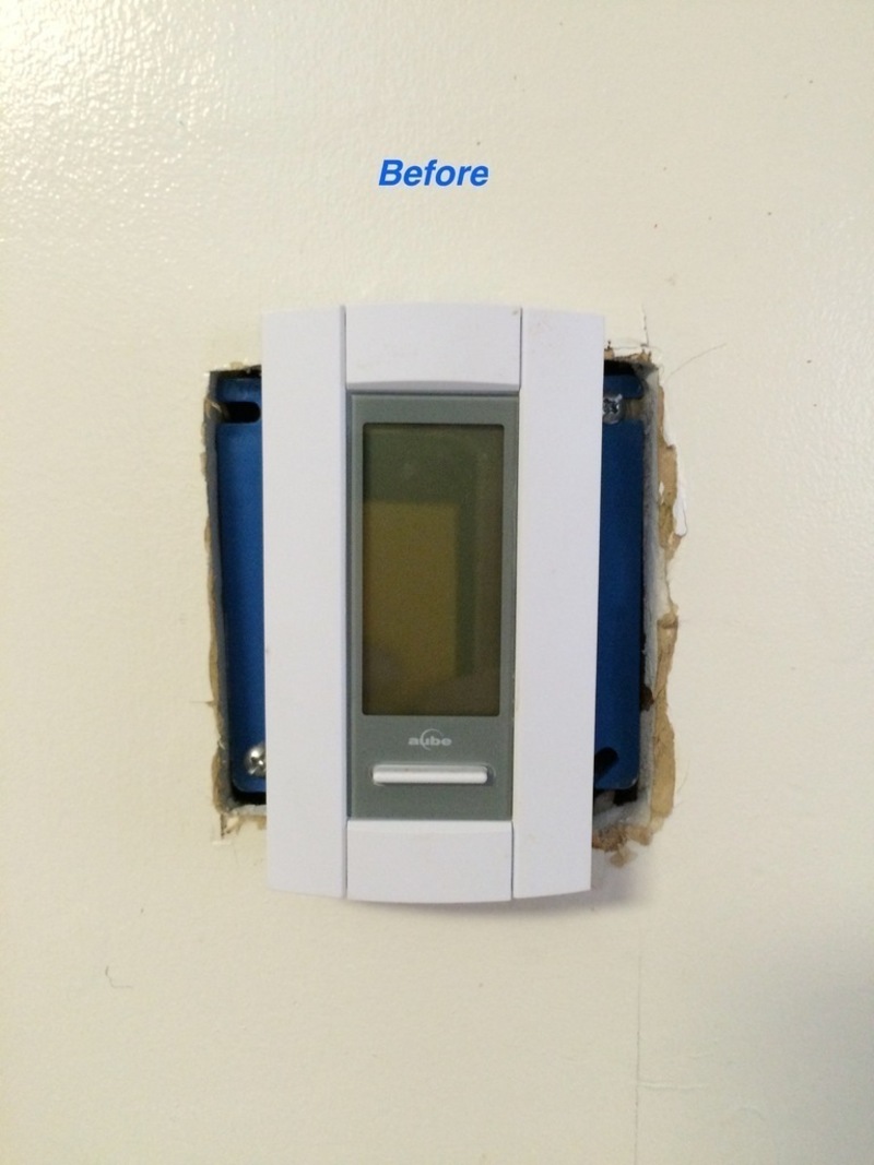 Simple thermostat wall trim plates - Pinshape