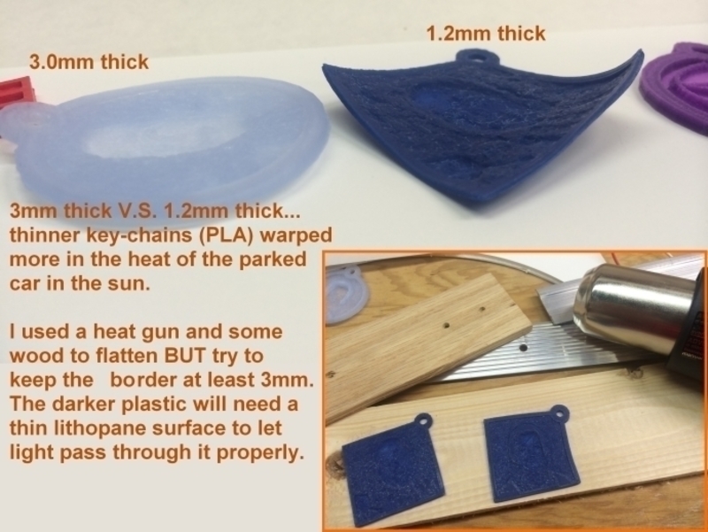 Keychain Lithopane - Customizable - Pinshape