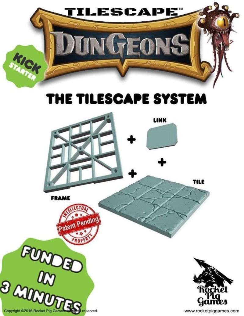 Tilescape™ DUNGEONS Modular Terrain Sample Pack - Pinshape