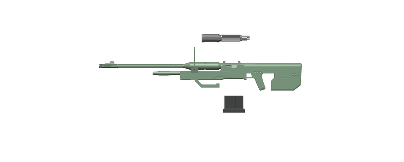 SRS 99 D Sniper Rifle (Halo) - Pinshape