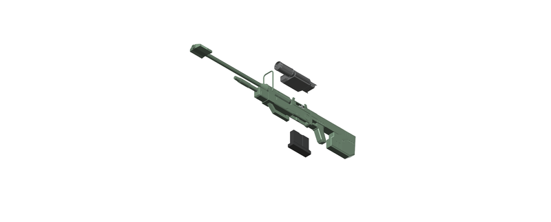 SRS 99 D Sniper Rifle (Halo) - Pinshape
