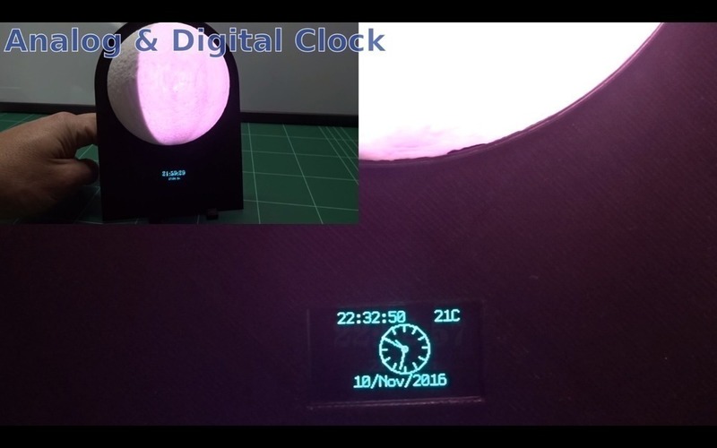 3Dprinted Lunar Phase Clock - Pinshape