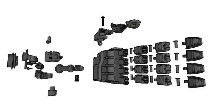 mech 01 left arm - Pinshape