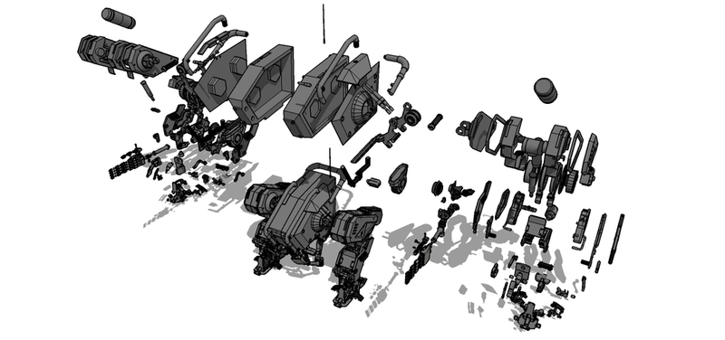 mech 01 right arm - Pinshape