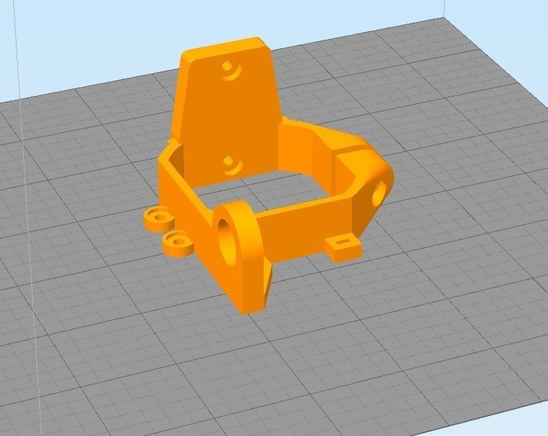 MK8 Extruder Mount with Sensor for Sintron prusa i3 - Pinshape