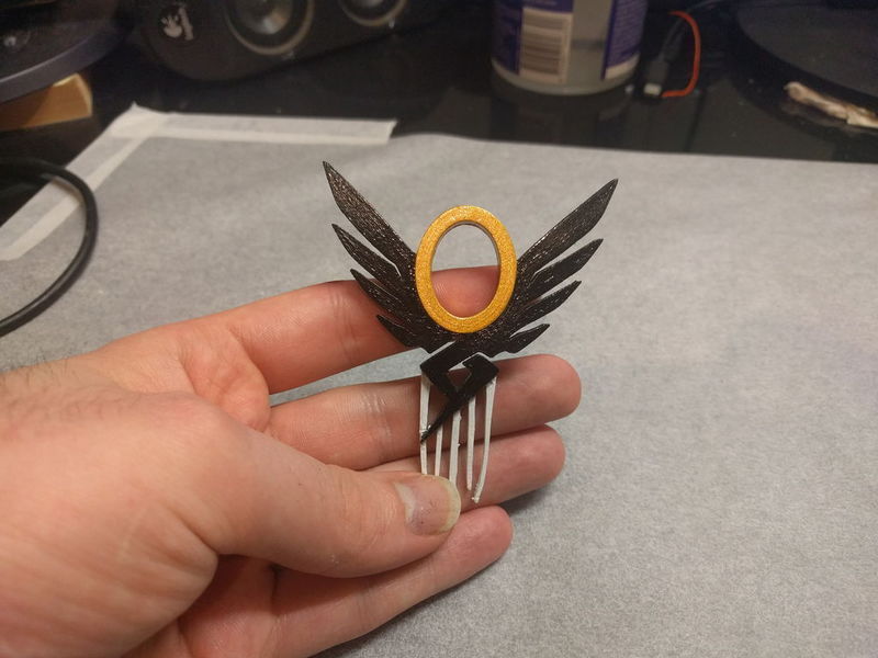 Overwatch - Mercy Hair pin - Pinshape
