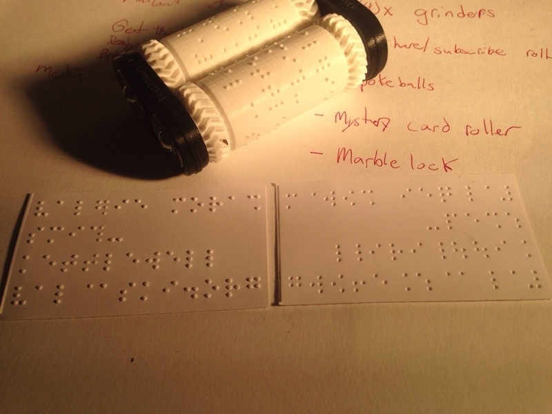 Braille Business Card Roller - Pinshape