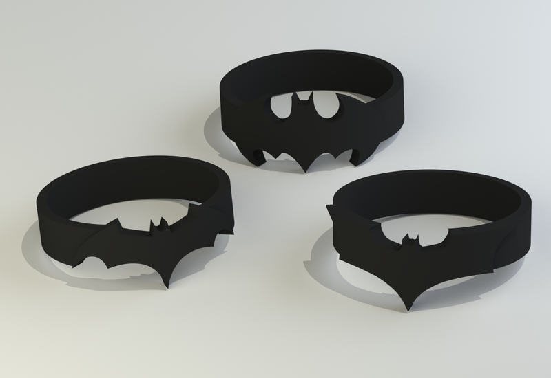 Batman Rings (sizes US 6 - 12) - Pinshape