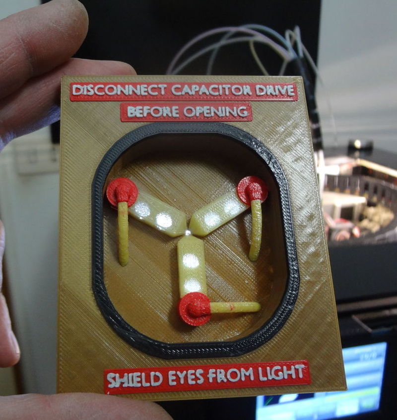 "Back to the future" gadget - printable 6 color Flux Capacitor - Pinshape