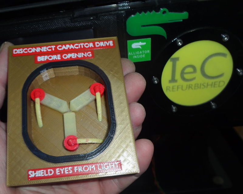 "Back to the future" gadget - printable 6 color Flux Capacitor - Pinshape