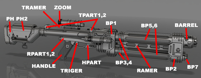E-22 Blaster Rifle - Pinshape