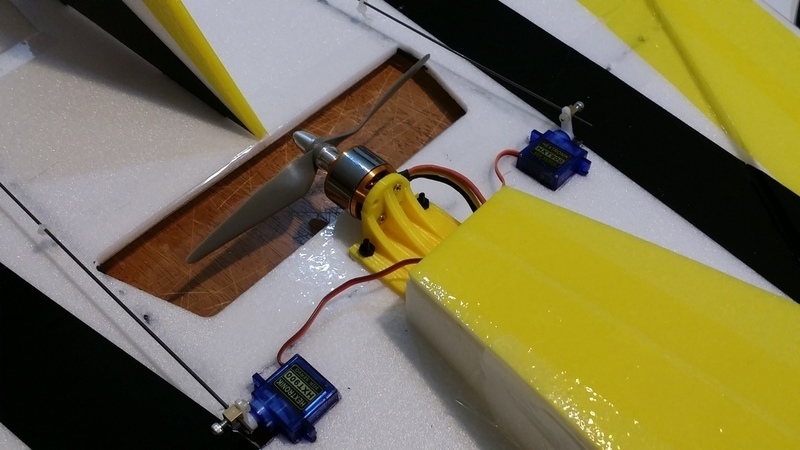 RC Pusher Motor Mount - Pinshape