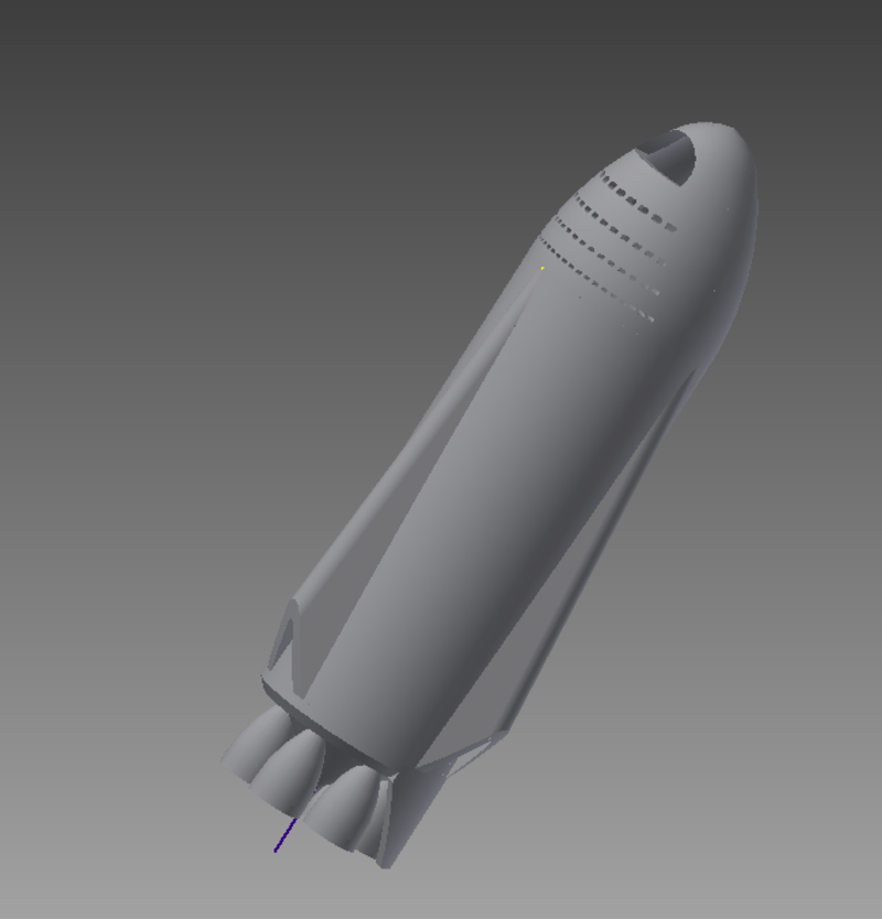 SpaceX ITS (Interplanetary Transport System) - Pinshape