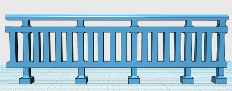 RC Garage Railing - Pinshape