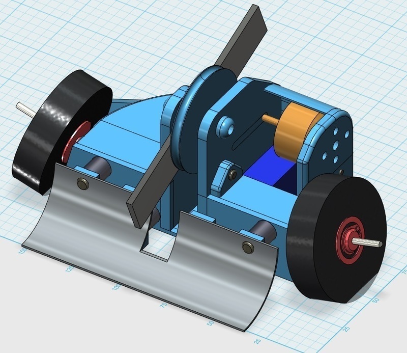 Antweight(1lb) Spinner Battlebot - Pinshape