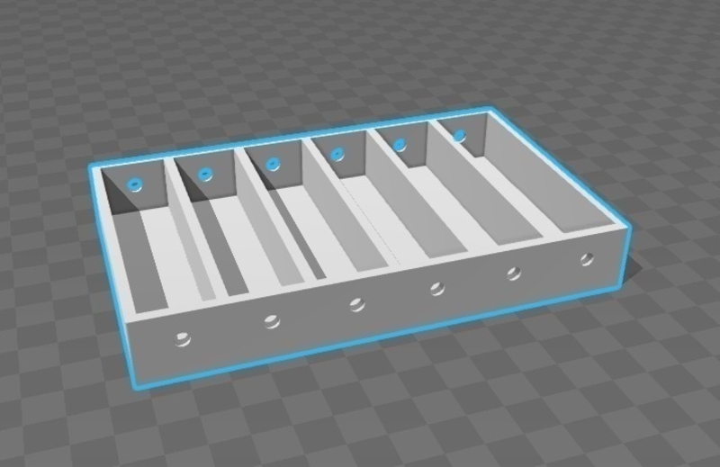 1-12 cell holders for charging 18650-cells - Pinshape
