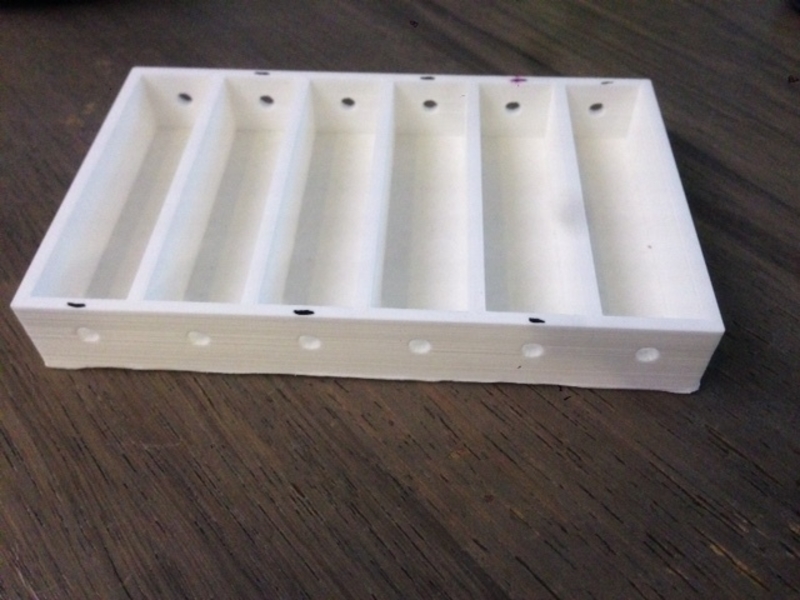 1-12 cell holders for charging 18650-cells - Pinshape