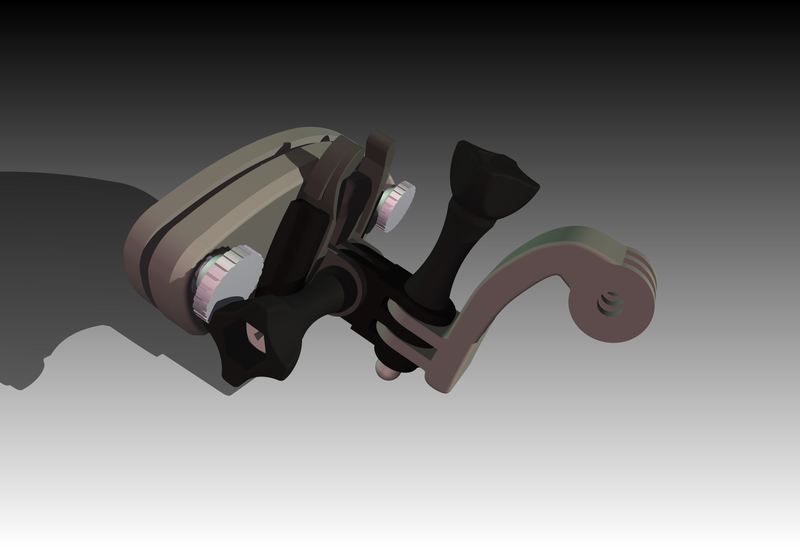 Gopro backpack mount - Pinshape