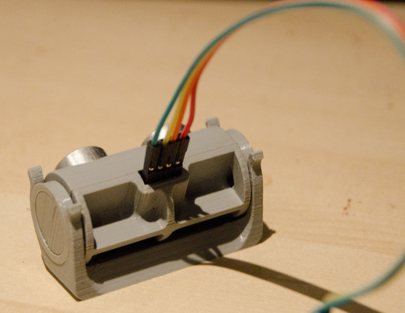 HC-SR04 Casing + Angle Adjustable Cradle - Pinshape