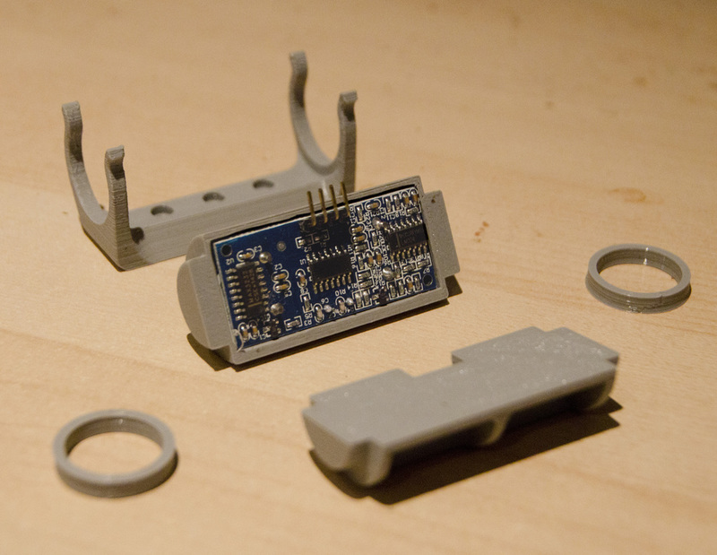 HC-SR04 Casing + Angle Adjustable Cradle - Pinshape