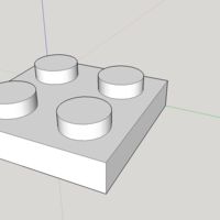 3D Printed LEGO Brick-1X3-L by VLAD-MARIUS | Pinshape