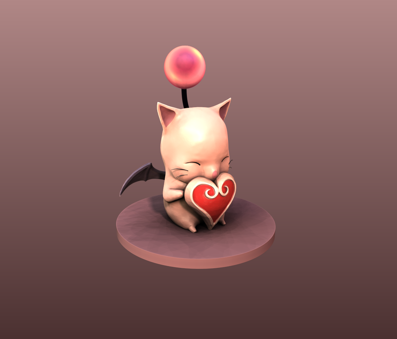 Valentine's Moogle - Pinshape