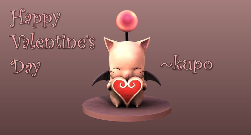 Valentine's Moogle - Pinshape