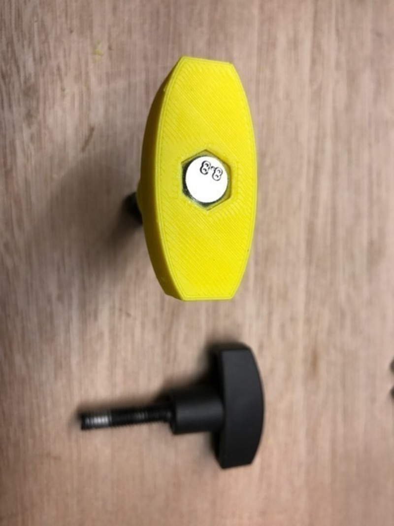 Knob with Cap Screw for music stand - Pinshape