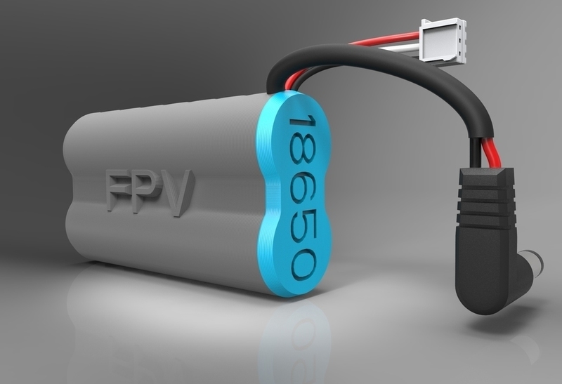 Fatshark 18650 FPV battery case - Pinshape