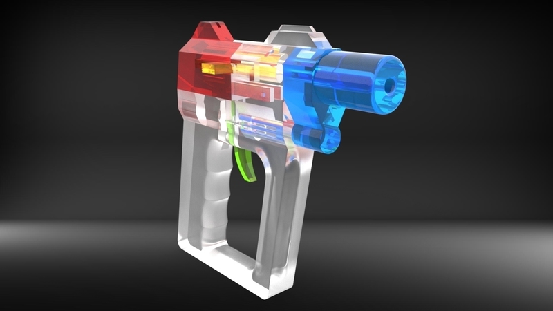 VIK-1.0 Real Working Gun - Pinshape