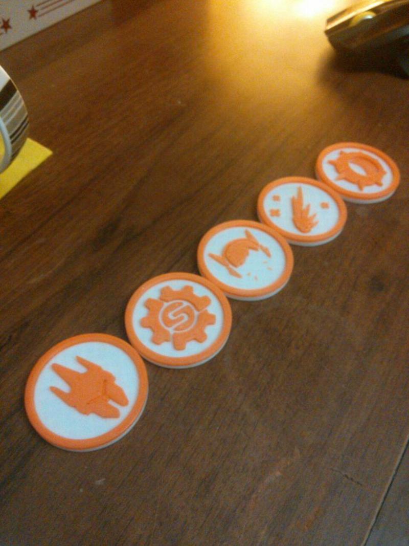 Overwatch tokens - Pinshape