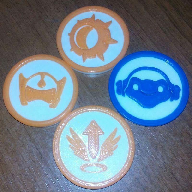 Overwatch tokens - Pinshape