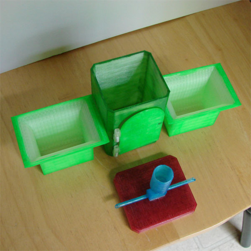 Desktop Planter/Allotment(British) with little shed - Pinshape