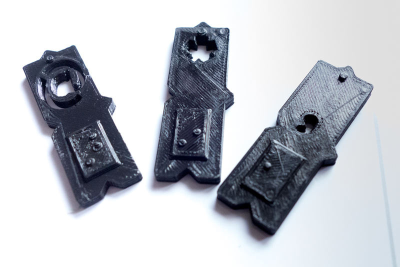 Magnetic braille blocks - Punctiation marks - Pinshape