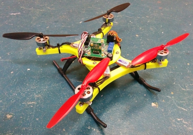 45mm 45 degree Angle Flight Controller Adapter - Pinshape