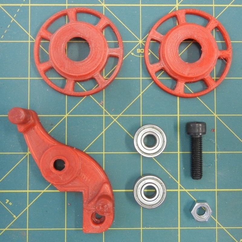 MendelMax Filament Guides & Guide Wheel & spool holder - Pinshape