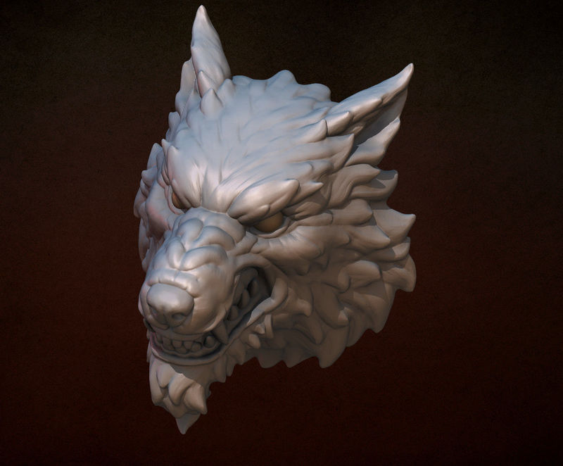 Wolf head - Pinshape