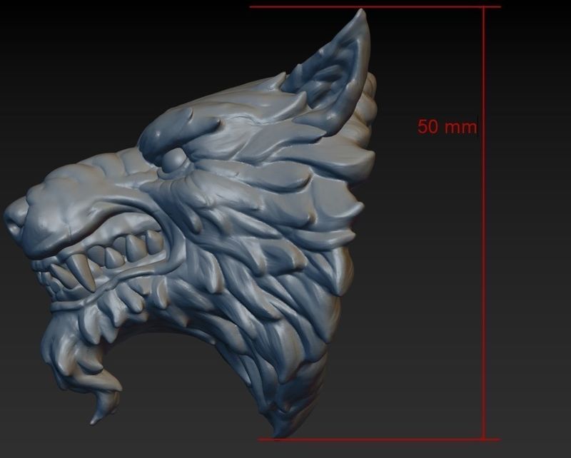 Wolf head - Pinshape