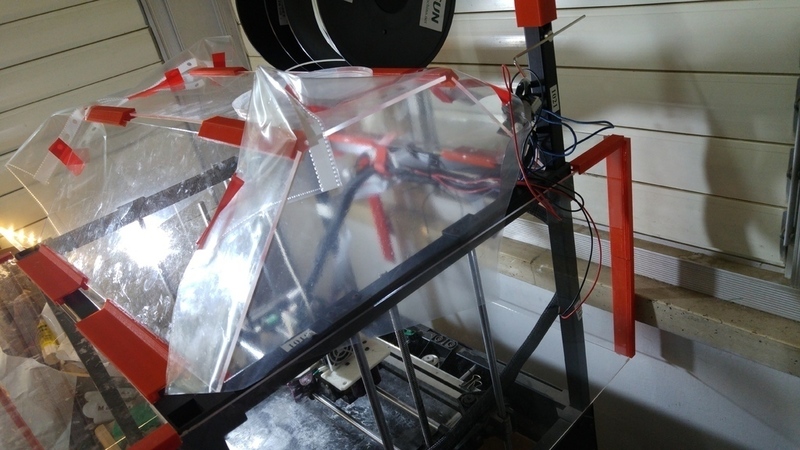 Rigidbot enclosure 3mm Perspex Acrylic Sheets - Pinshape