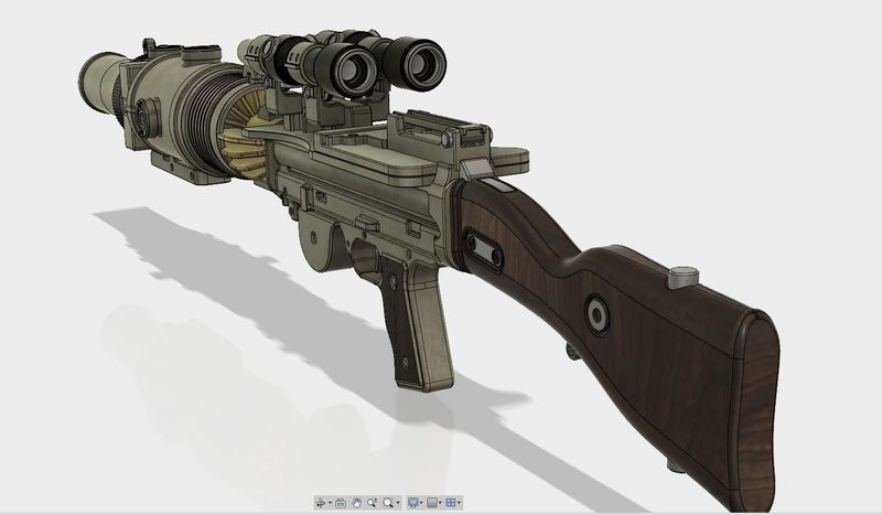 T-21B heavy blaster - Pinshape