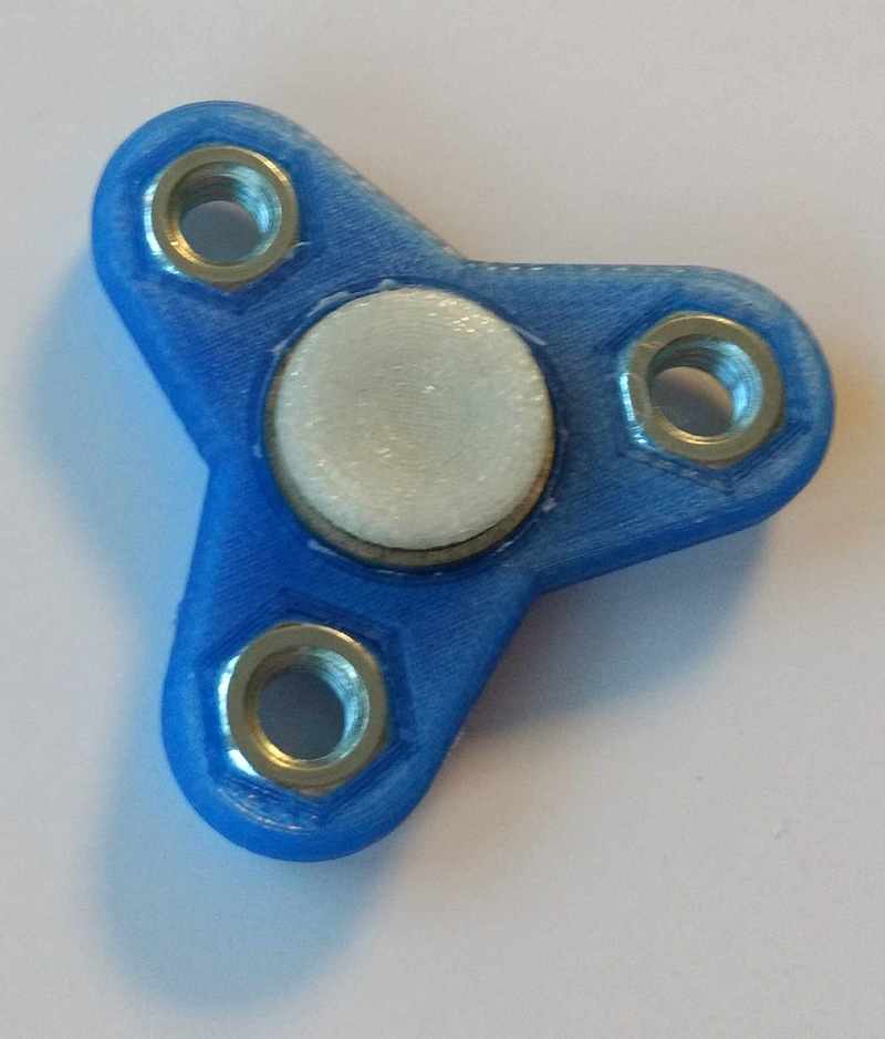 Three Arm Hex Nut Fidget Spinners - Pinshape