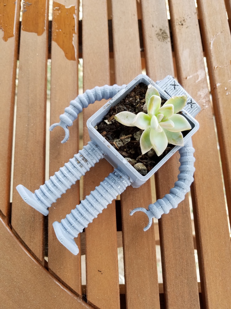 Robot Planter - Pinshape