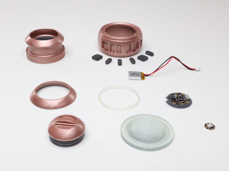 Adafruit Gemma and NeoPixel Vex Eye - Pinshape